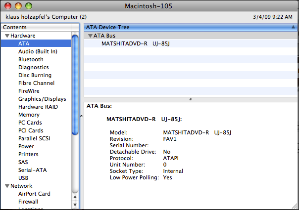 2007 Macbook Pro: ATA or SATA Optical Drive? | MacRumors Forums