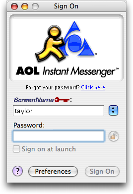 How do I get started with America Online’s AIM service?
