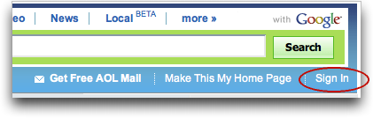 How can I change my account password in AOL.com?