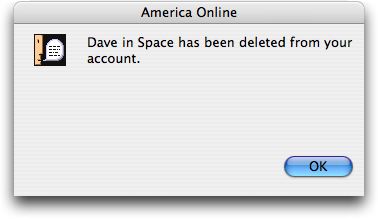 How do I delete an America Online (AOL) Screen Name?