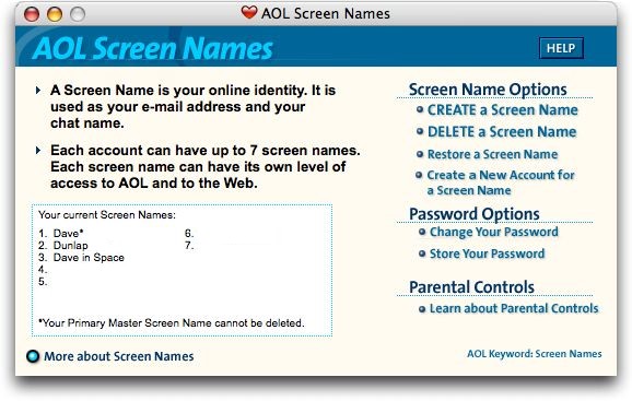 How do I delete an America Online (AOL) Screen Name? How do I delete an America Online (AOL) Screen Name?