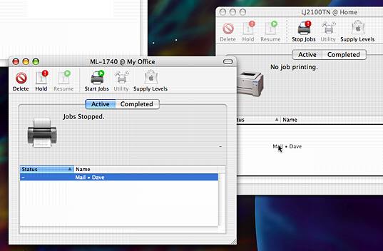 Can I move print jobs from one printer to another?