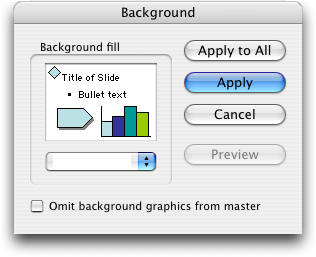 How do I change the background color of my Powerpoint slides?