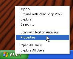 How do I get a “classic” Windows XP Start Menu?
