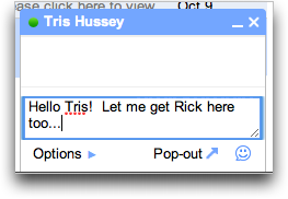 How do I start a group chat in Google’s gchat?