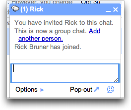 How do I start a group chat in Google’s gchat?