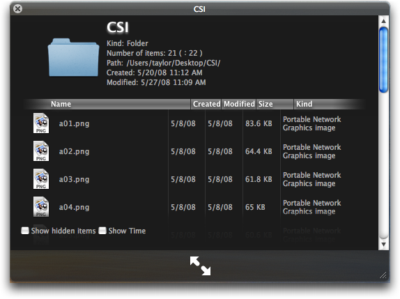 Can I have QuickLook show me the contents of folders?