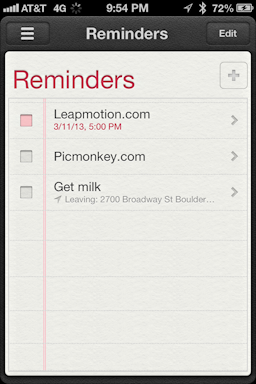 How do I create location-based iPhone reminders?
