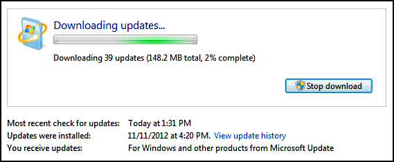 Can I force a Windows 7 OS system update?