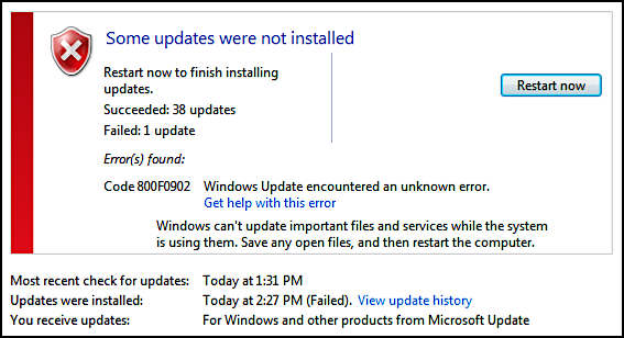 Can I force a Windows 7 OS system update?