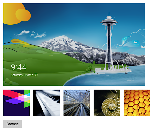 Can I change my Windows 8 lock screen image?