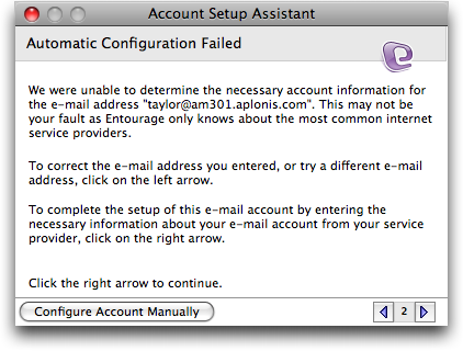 How do I add a new extra account to Microsoft Entourage?