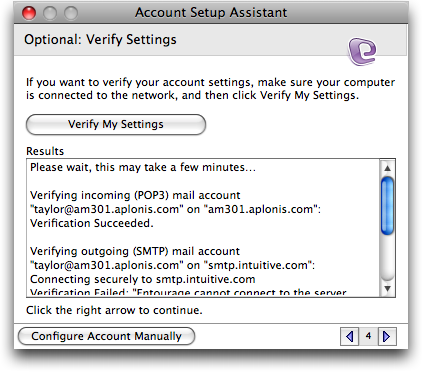 How do I add a new extra account to Microsoft Entourage?