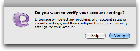 How do I add a new extra account to Microsoft Entourage?