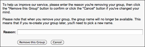 How do I delete a Google Groups group?