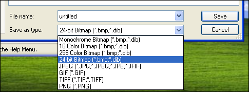 How can I capture a screen in Windows XP?