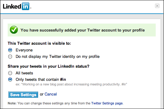 Can I automatically tweet my LinkedIn updates on Twitter?