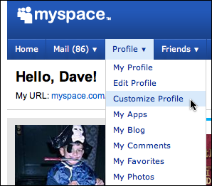 How do I upgrade my MySpace profile to Profile 2.0?