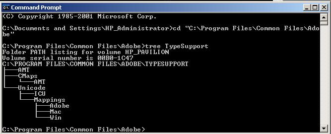 How do I use the Windows command prompt line?