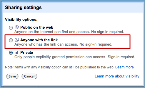 In Google Docs, can I create a non-password protected group spreadsheet?