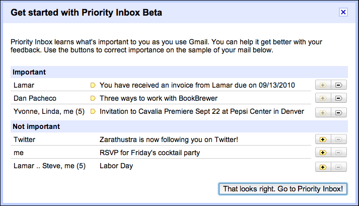 How do I enable “Priority Inbox” in Gmail?