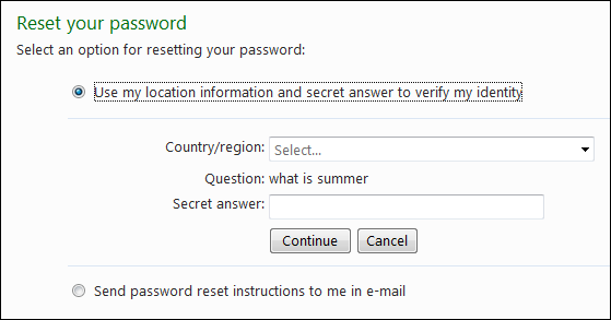 How Do I Reset My Windows Live Password