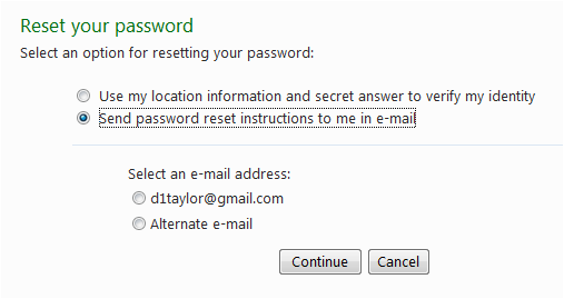 How Do I Reset My Windows Live Password