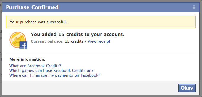 Can I still gift someone Facebook credits?