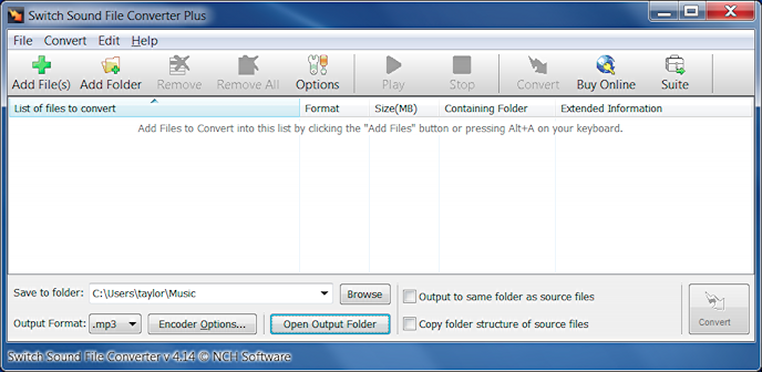 Convert a FLAC audio file to MP3 in Windows?