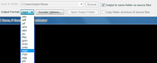 Convert a FLAC audio file to MP3 in Windows?