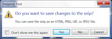 Easier way to take Windows screen captures: Snippet Tool