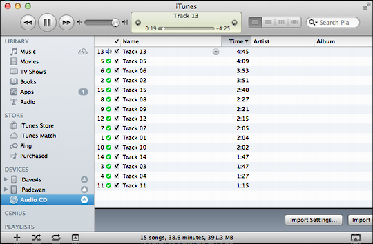 Add CD track info in Apple iTunes?