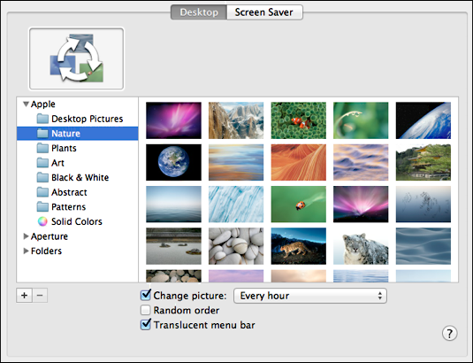 Create your own cool screensaver in Mac OS X?