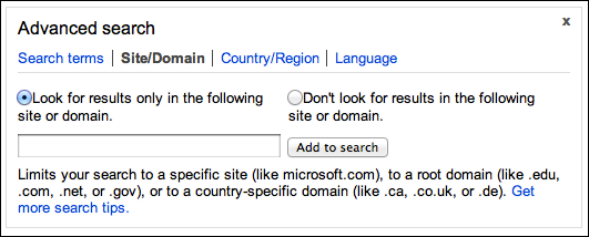 Is there an advanced search on Microsoft Bing?