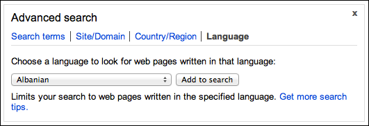 Is there an advanced search on Microsoft Bing?