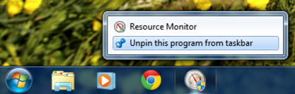 How do I pin a program to the Taskbar in Windows 7?