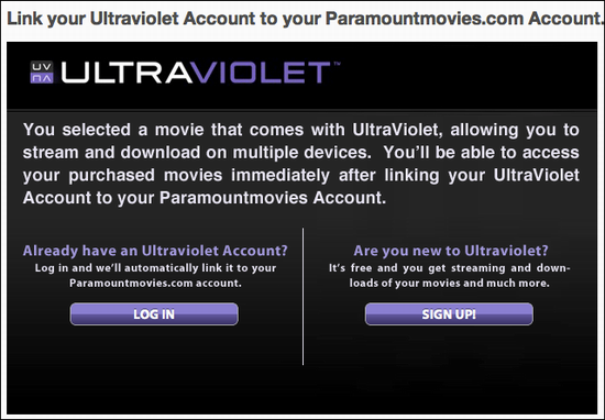 How do I watch an UltraViolet Instant Movie Stream?