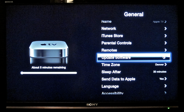 How do I upgrade my AppleTV?