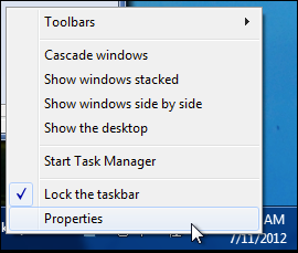 Combine Taskbar buttons in Windows 7?