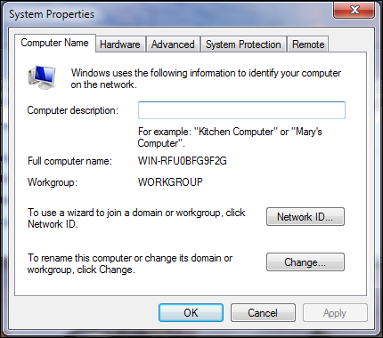 How can I change my Windows PC computer name?