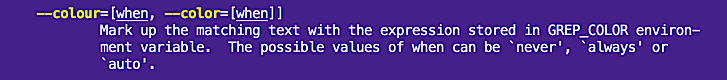 Force Mac OS X “grep” to always output in color?