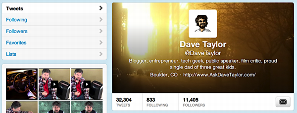 Add a header graphic to my Twitter profile?