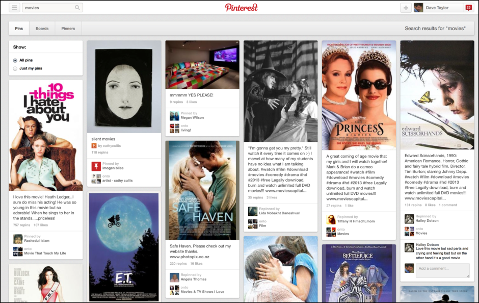 How do I find interesting Pinterest pinboards? - Ask Dave Taylor