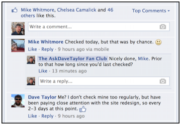Enable threaded comment reply on Facebook fan pages?