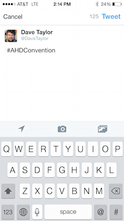 Can I post a Twitter Tweet with a photo from my iPhone?