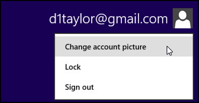 Change my profile account photo in Windows 8?