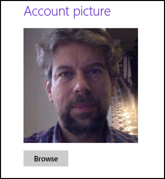Change my profile account photo in Windows 8?