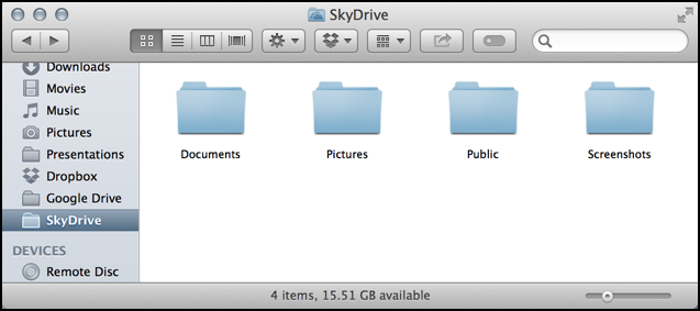 Access Microsoft SkyDrive on a MacBook?