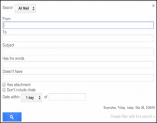 Search sent messages in Google Gmail?