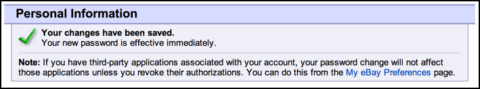 How to Change your eBay Password?